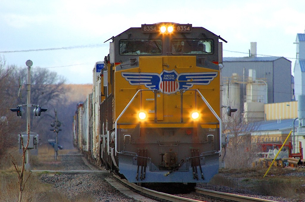 UP 8354, SD70ACe leads an Eastbound
